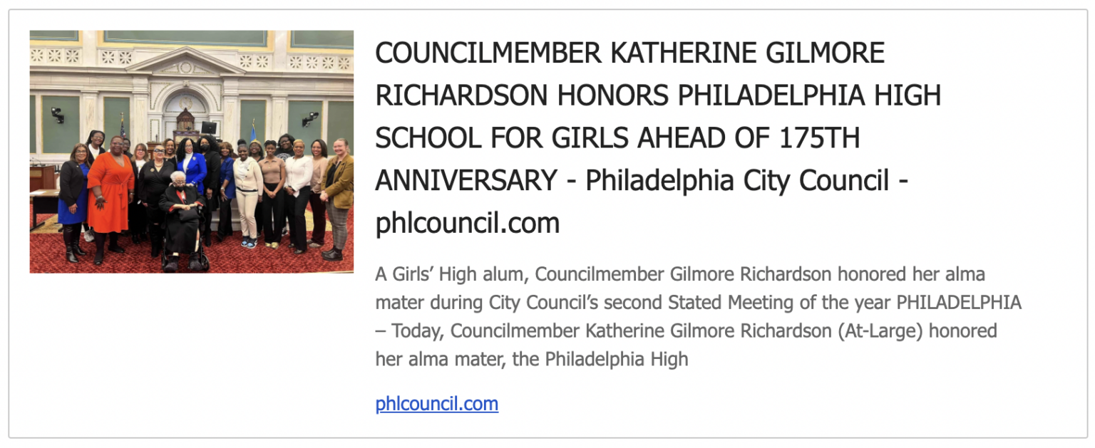 Philadelphia High School for Girls – Home - Philadelphia High School ...